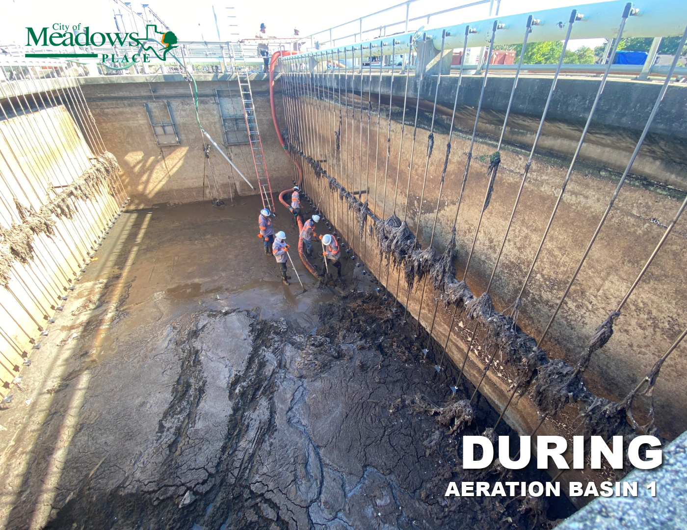 Aeration Basin Clean Out at the Wastewater Treatment Plant | City of ...