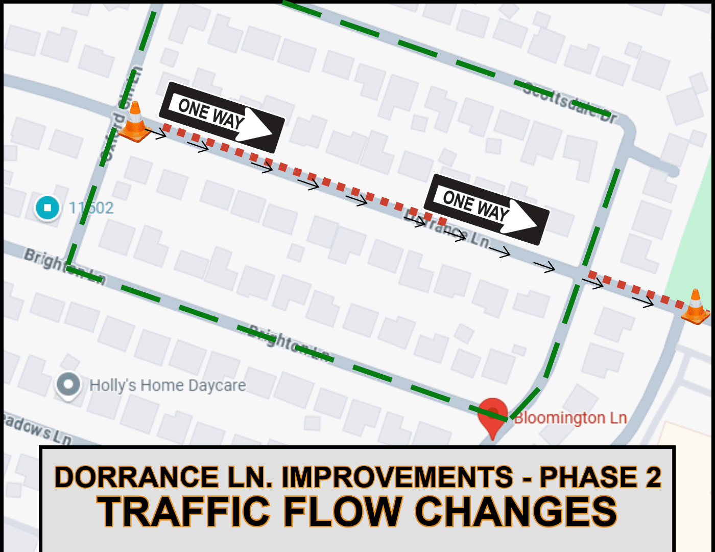Traffic Flow Change 1/13/25 Dorrance Lane Improvement Project – PHASE 2 ...