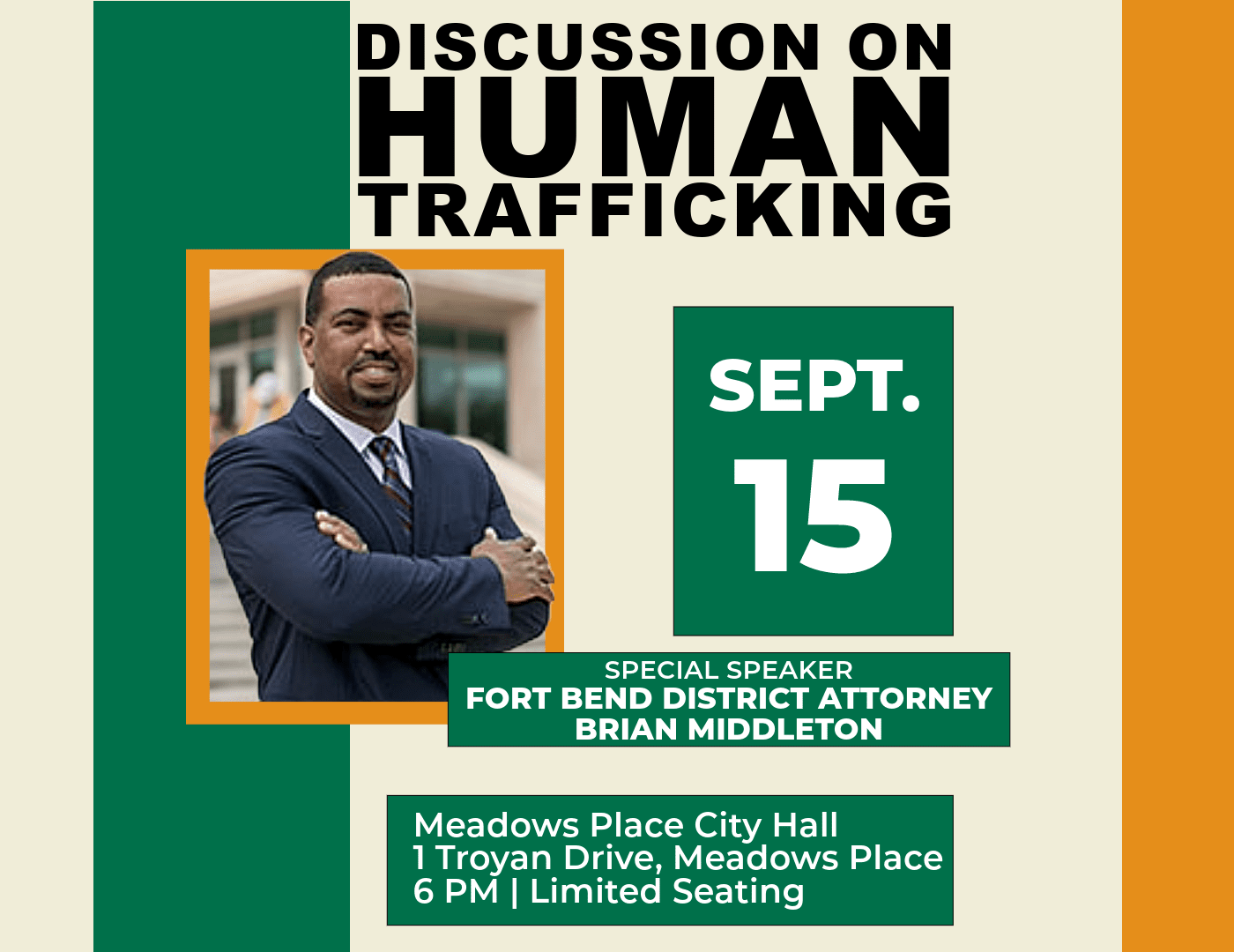 Human Trafficking and Communities Discussion | City of Meadows Place