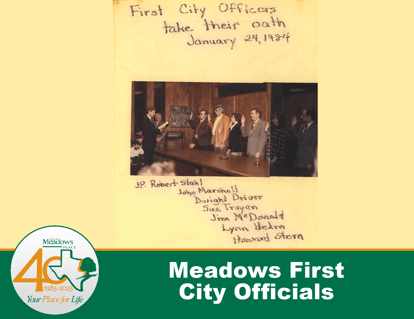 Meadows Place Celebrates 40 Years as a City! | City of Meadows Place