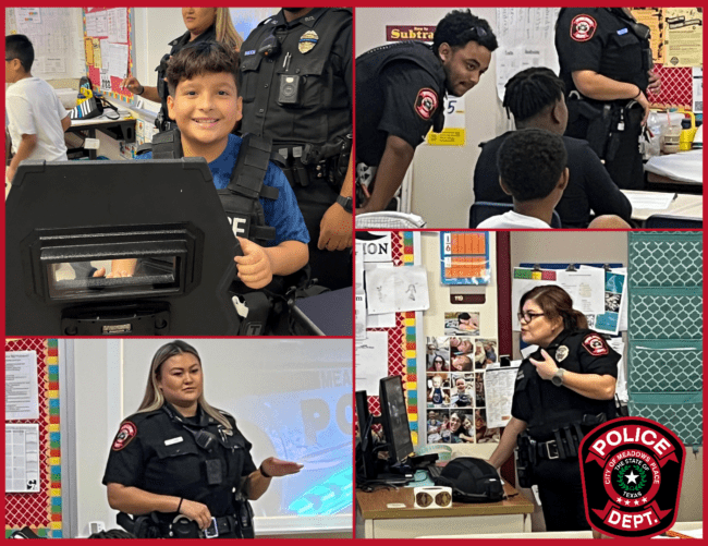 Meadows Place Police Attend Career Day at Rogers Middle School | City ...