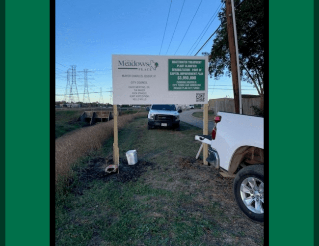New Project Signs Being Installed to Keep Residents Informed | City of ...