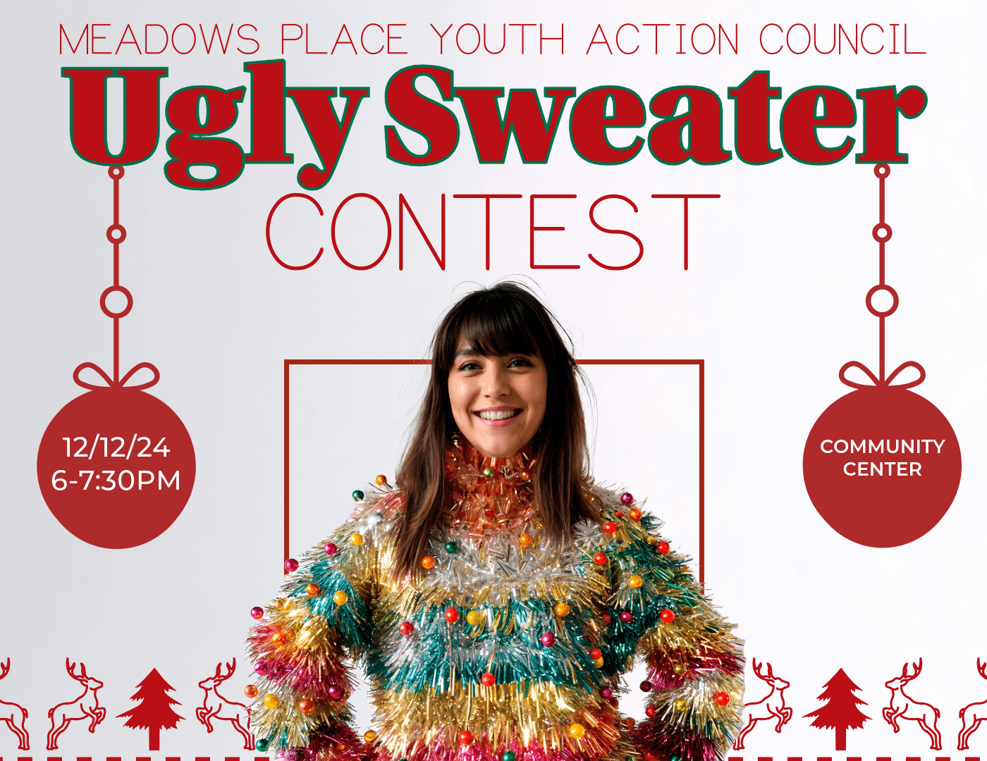 YAC Ugly Sweater Christmas Contest 2024 | City of Meadows Place